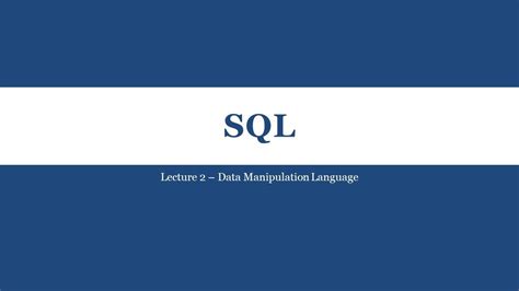 Lab 02 Introduction To Sql Tagalog Youtube