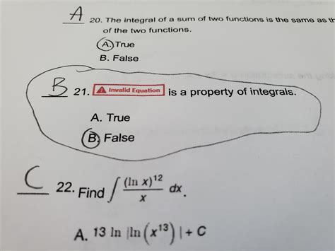 I Dont Think Invalid Function Is A Property Of Integrals R