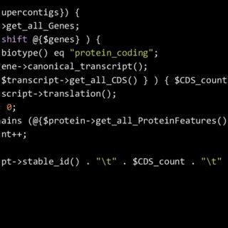 Example Ensembl Perl API Script This Script Retrieves All Download Scientific Diagram