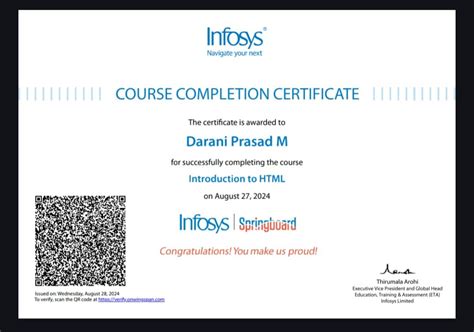 Darani Prasad M On Linkedin Html Webdevelopment Continuouslearning