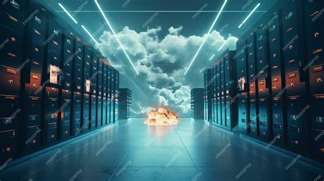 premium ai image a close up shot of data being securely stored and