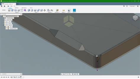 Fusion 360 Patterns Recessed Chamfer Thomas Baart