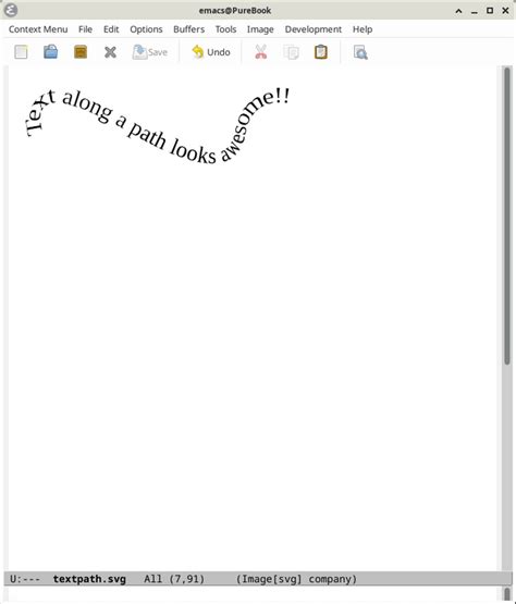 text along a path gnu emacs r emacs
