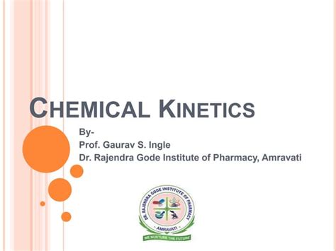 Chemical Kinetics Ppt