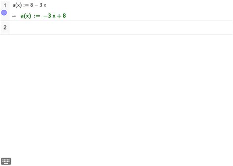 Function Notation Exploration Geogebra