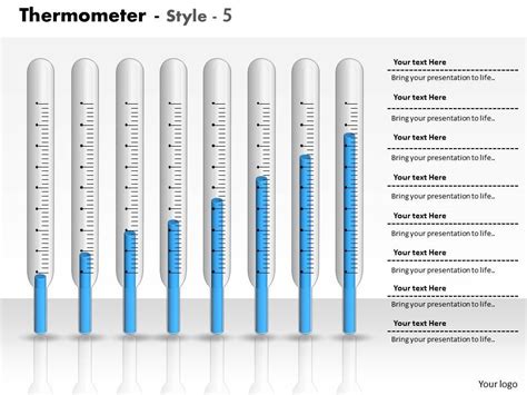 Thermometer Business Graph Column Chart Powerpoint Graph