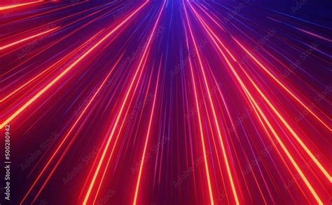 Abstract Background Using Vertical Sloping Lines With Bright Blue And