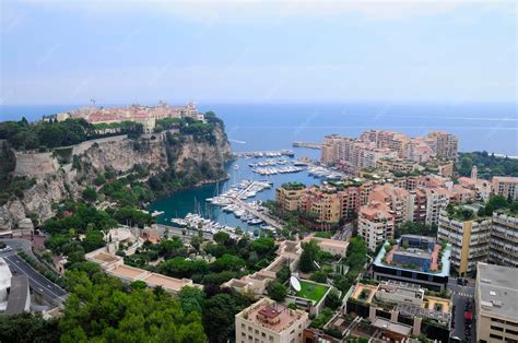 Premium Photo Aerial View Of Monaco City With The Sea