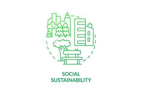 Social Sustainability Concept Icon Outline Icons ~ Creative Market