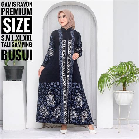 Batik Usman Gamis Terbaru Twill Rayon Premium Pekalongan Gamis Twil