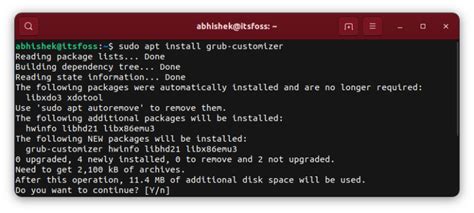 how to install grub customizer on ubuntu