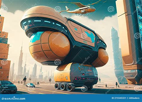 Autonomous Cargo Transport System Carrying Goods And Supplies To Different Parts Of A