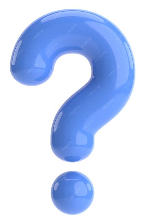 물음표 기호 3d 그림 프리미엄 사진
