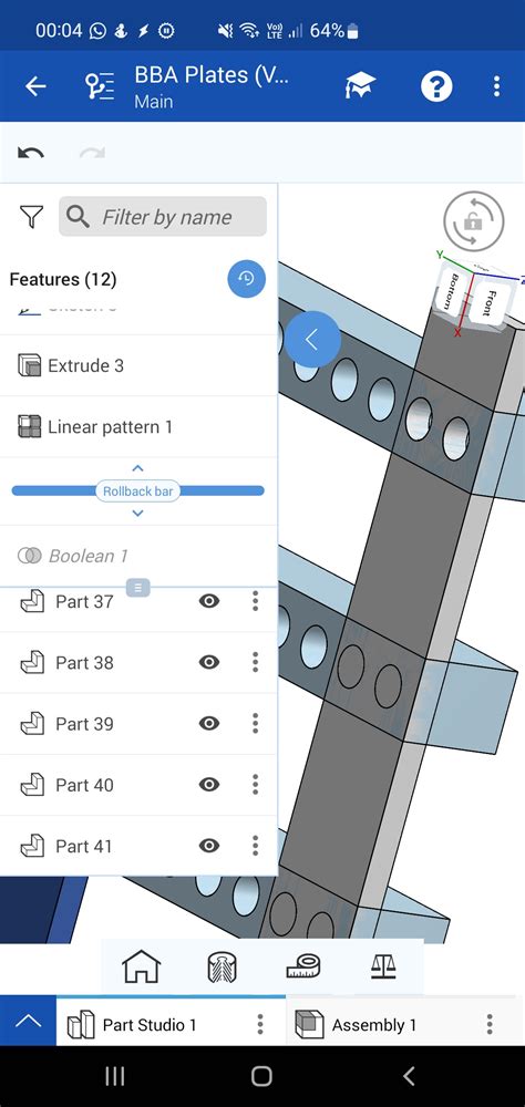 Linear Pattern Not Extruding On All Parts — Onshape