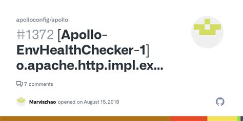 Apollo EnvHealthChecker O Apache Impl Execchain RetryExec Retrying Request To