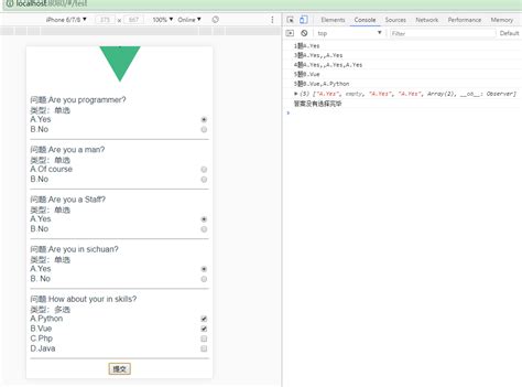 ~vue实现简单答题功能，主要包含单选框和复选框 不爱贞子爱爽子 博客园
