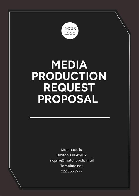 free media production request proposal template to edit online