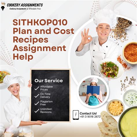 Cookery Assignments