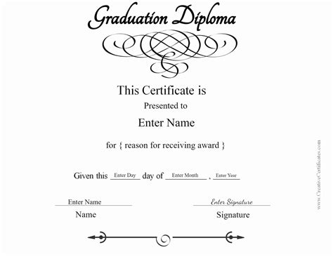 Free Customizable And Printable Diploma Template