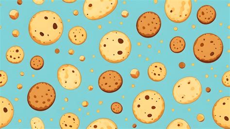 Premium Ai Image Cookies Pattern Like A Illustration