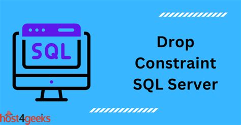 Drop Constraint Sql Server