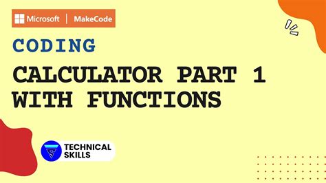 Building A Calculator Using Functions Part 1 Makecode Coding Block Coding Python