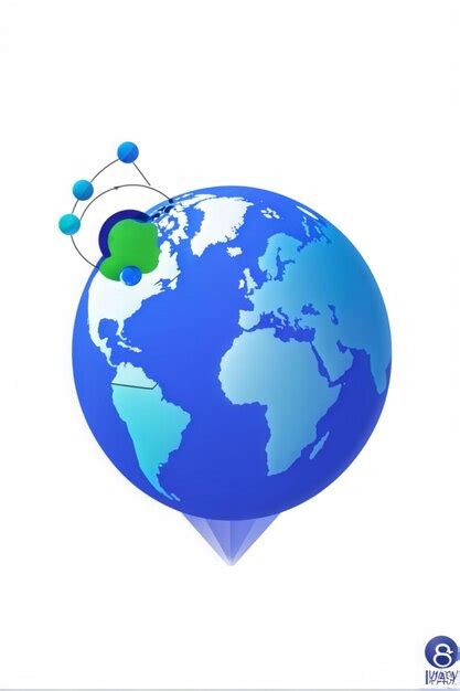 Global Communication Icon With Speech Bubble Premium Ai Generated Image