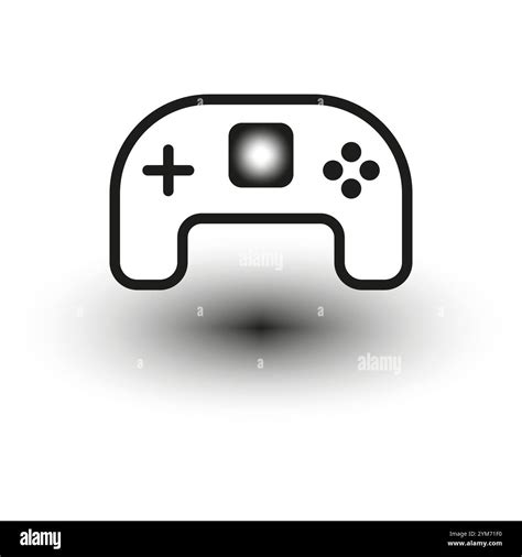 Game Controller Icon Gaming Vector Symbol Joystick And Buttons Digital Play Device Stock