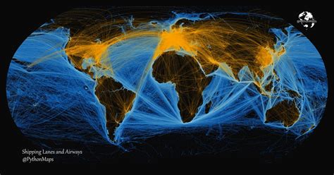 Combining The Worlds Shipping Lanes And The Worlds Maps On The Web