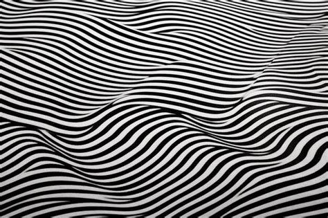Premium Photo Chic Minimalist Black And White Waves Pattern