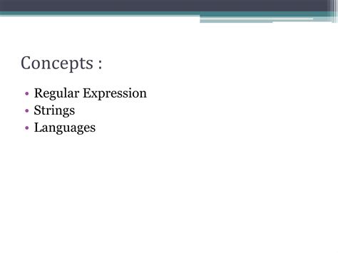 Regular Expression Compiler Pptx