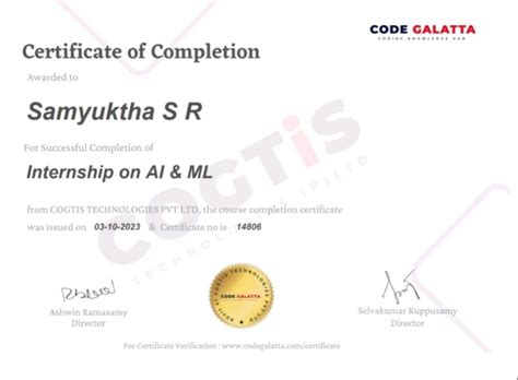 Samyuktha S R On Linkedin Hi This Is Me Samyuktha Sharing With You All My Second Internship On