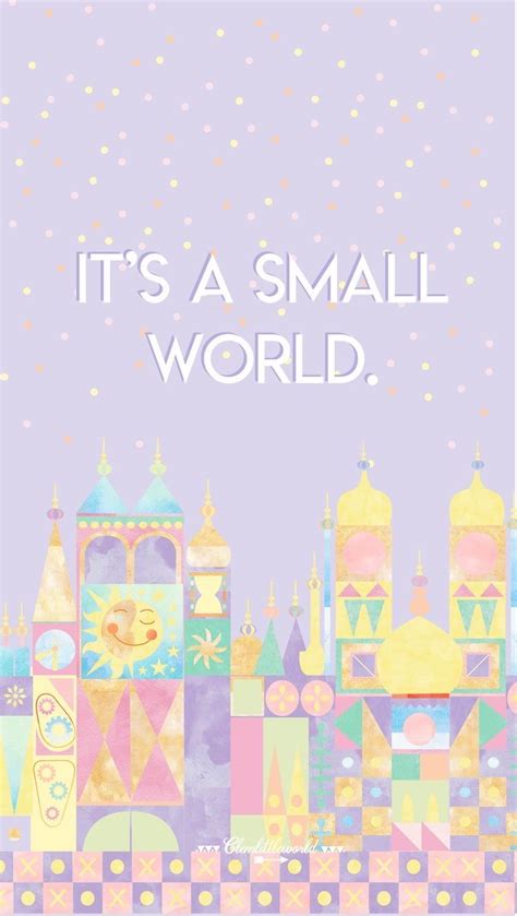Its A Small World Disney Wallpaper Disney Posters Vintage Disney