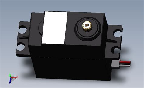 654舵机solidworks 2017模型图纸免费下载 懒石网