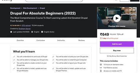 Drupal For Absolute Beginners 2022 In Udemy