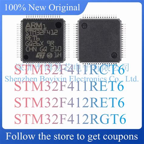 New Stm32f411rct6 Stm32f411ret6 Stm32f412ret6 Stm32f412rgt6 Original