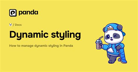 Dynamic Styling Panda Css Panda Css