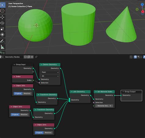 how do i set geo nodes instances material to the same material the