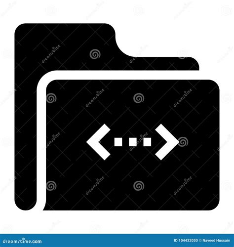 Folder Coding Glyphs Icon Stock Illustration Illustration Of Elements 104432030