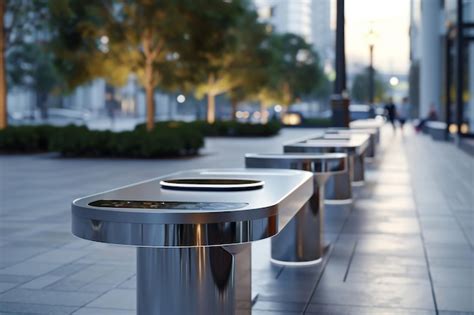 Premium Photo Advanced Wireless Charging Infrastructure In Public Places Ai Generated