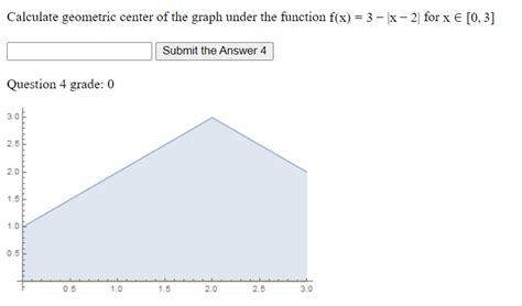 Solved Calculate Geometric Center Of The Graph Under The Chegg Com