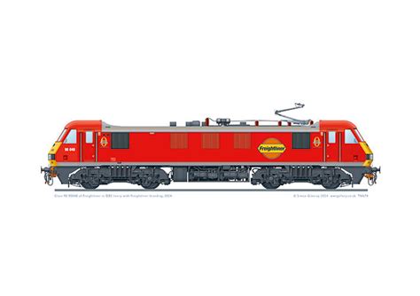 Class 90 90040 Freightliner Dbs Red Wwr Gallery