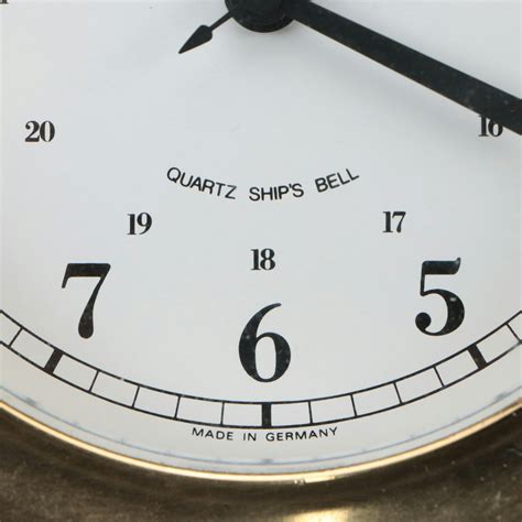 Weems And Plath Brass Nautical Wall Clock Ebth