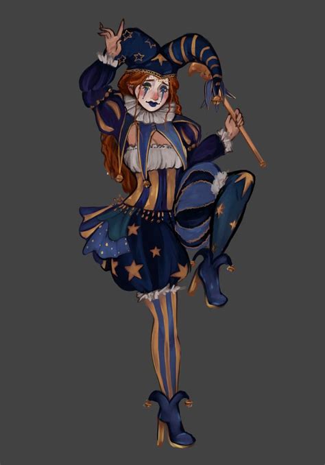 Elven Jester Fantasy Concept Circus Characters Jester Outfit Jester Costume