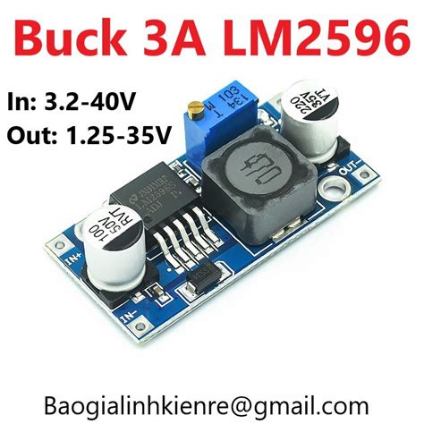 Mạch Hạ áp Buck Dcdc Lm2596 3a Vào 4 35vdc Ra 1 30vdc Shopee Việt Nam