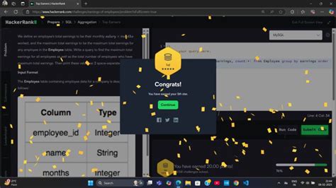 Sql Hackerrank Achievement Dataskills Learningneverstops