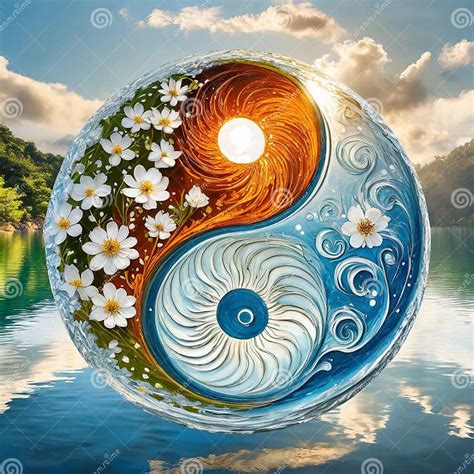 A Vibrant And Intricate Representation Of The Yin And Yang Symbol