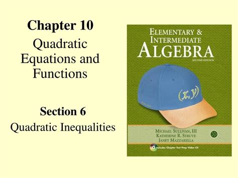 PPT Chapter 10 Quadratic Equations And Functions PowerPoint Presentation ID 6303122