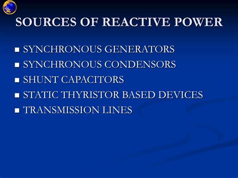 Ppt Presentation On Reactive Power Control Powerpoint Presentation