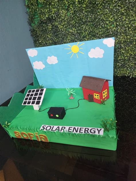 Maquete De Energia Solar Para Feira De Ciências